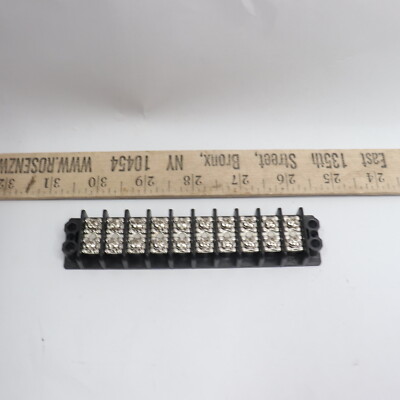 Electrical 10 Terminal Block Bus Strip Universal Fit 20A AWG: 22-12 87 ...