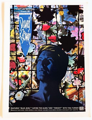 DAVID BOWIE~TONIGHT~ORIG 1984 ALBUM PROMO~FULL PAGE PRINT AD ADVERT ...