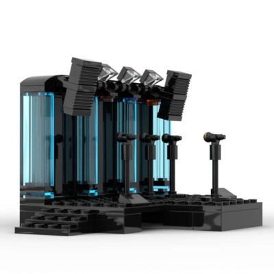 Custom Toy Concert Stage Mic Microphones Speakers Screens Lights Music ...