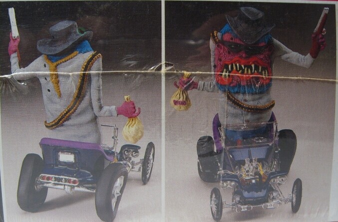 Revell Outlaw Robbin Hood Rat Fink model kit #7622 Ed Big Daddy Roth ...