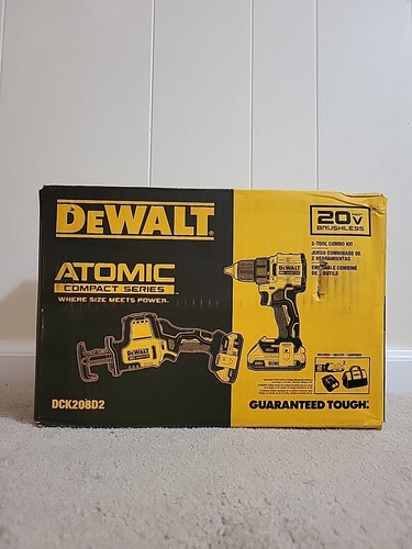 (New) DeWalt 20V Max Brushless Atomic Compact Series 2-Tool Combo Kit ...
