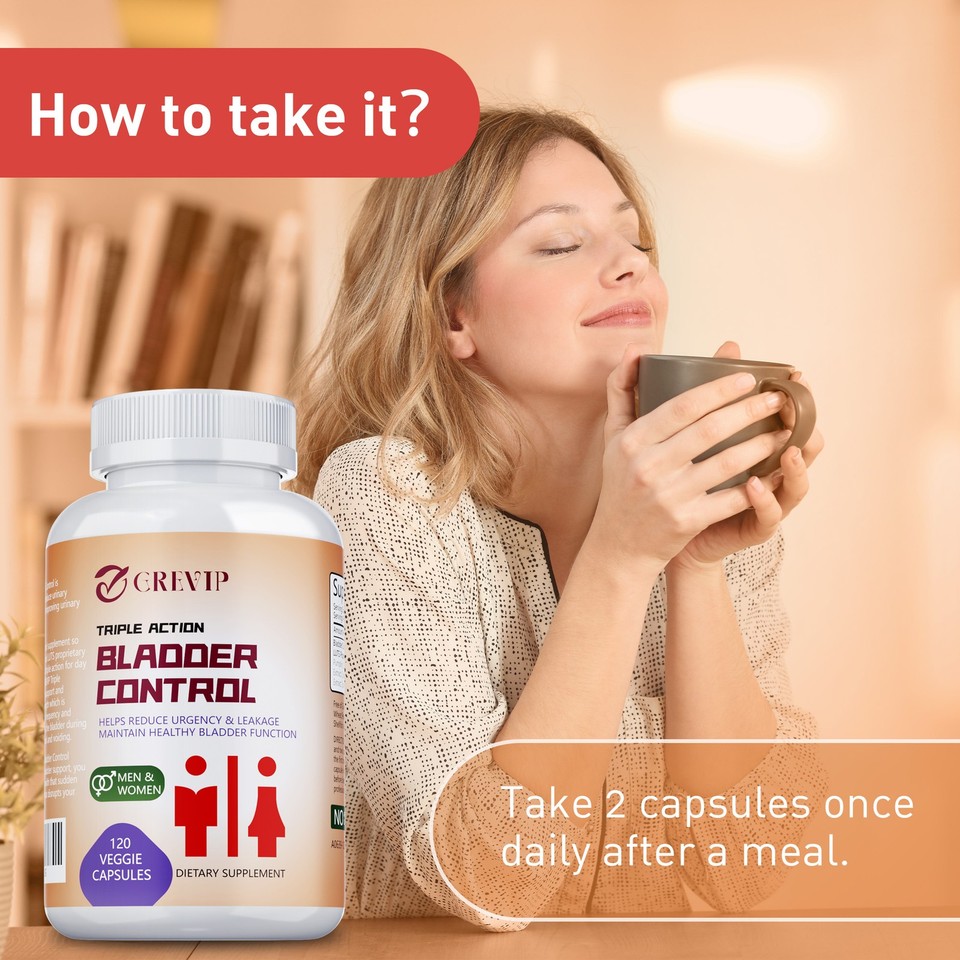 Bladder Control Capsules - Helps with Overactive Bladder, for Bladder ...