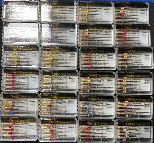 Dentsply ProTaper Gold Rotary Files F1,F2,F3,S1,S2,SX-F3 6 Files/ Pack ...