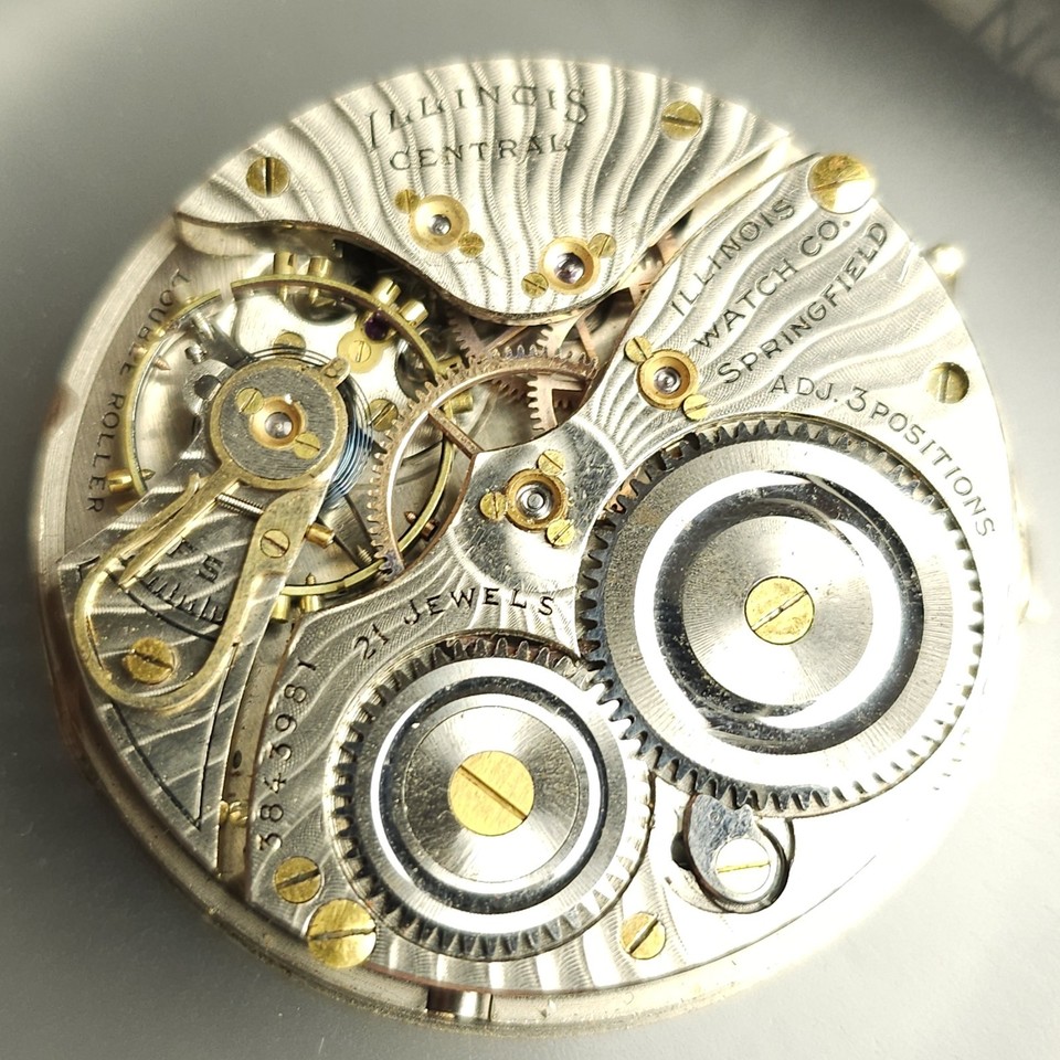 1921 Illinois Pocket Watch Movement 12s 21j Grade 274 Model 1 for Parts | eBay