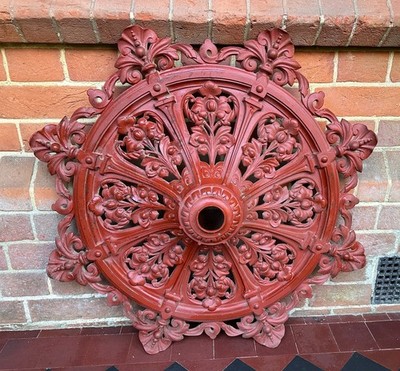 Antique Victorian Cast Iron Ceiling Rose | eBay UK