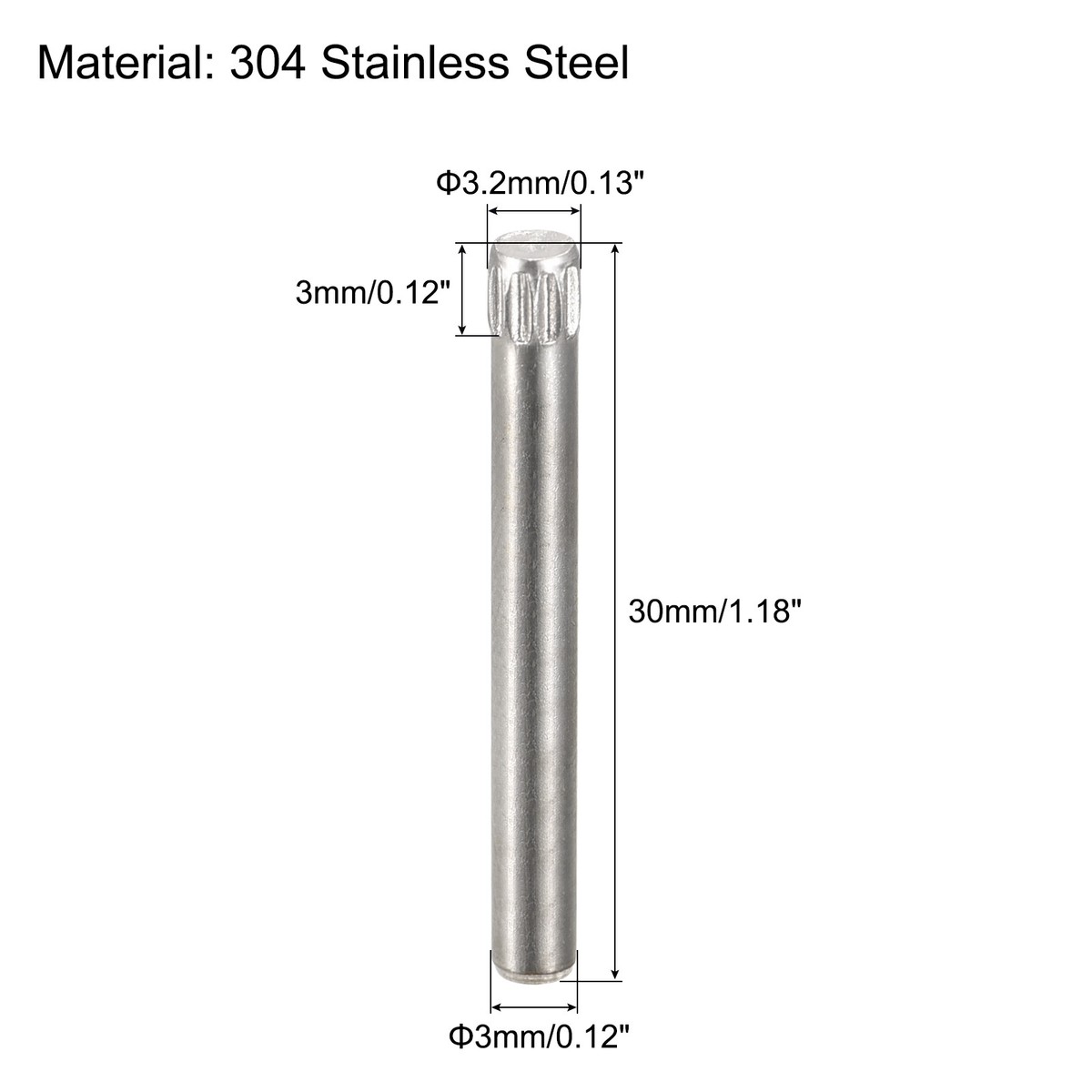Shelf Pins Uxcell 25Pcs 6mm X 18mm Dowel Pin 304 Stainless Steel ...