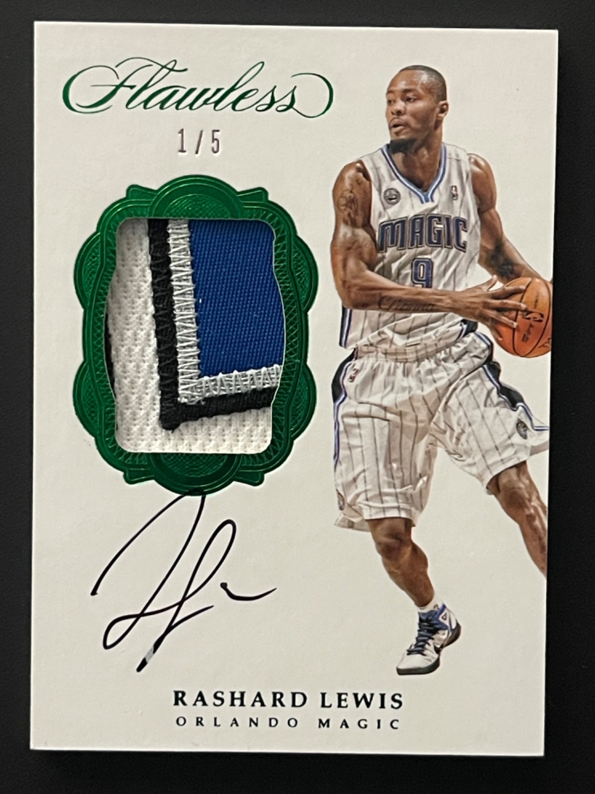 Rashard Lewis 2016 Flawless #SP-RL Signatures Prime Materials ...