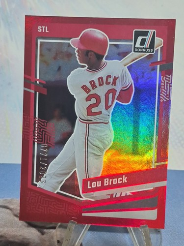 2023 Donruss #177 Lou Brock Holo Red #/2023 St. Louis Cardinals | eBay UK