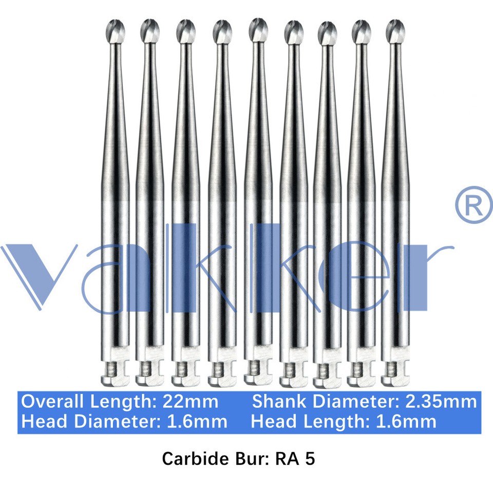 10/Pack Dental Surgical Carbide Burs Latch Type RA SURG Burs Low Speed ...