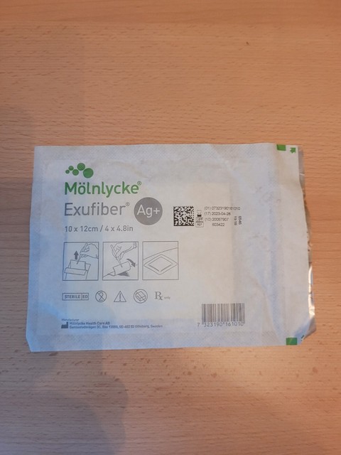 MOLNLYCKE 1 EA Exufiber Ag Gelling Fiber Dressing 4" .8" 603422 for ...