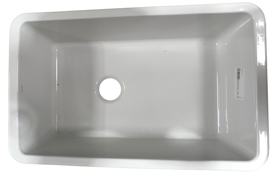 Rohl 6307-00 Allia Collection Undermount Fireclay 31-5/8" Kitchen Sink ...