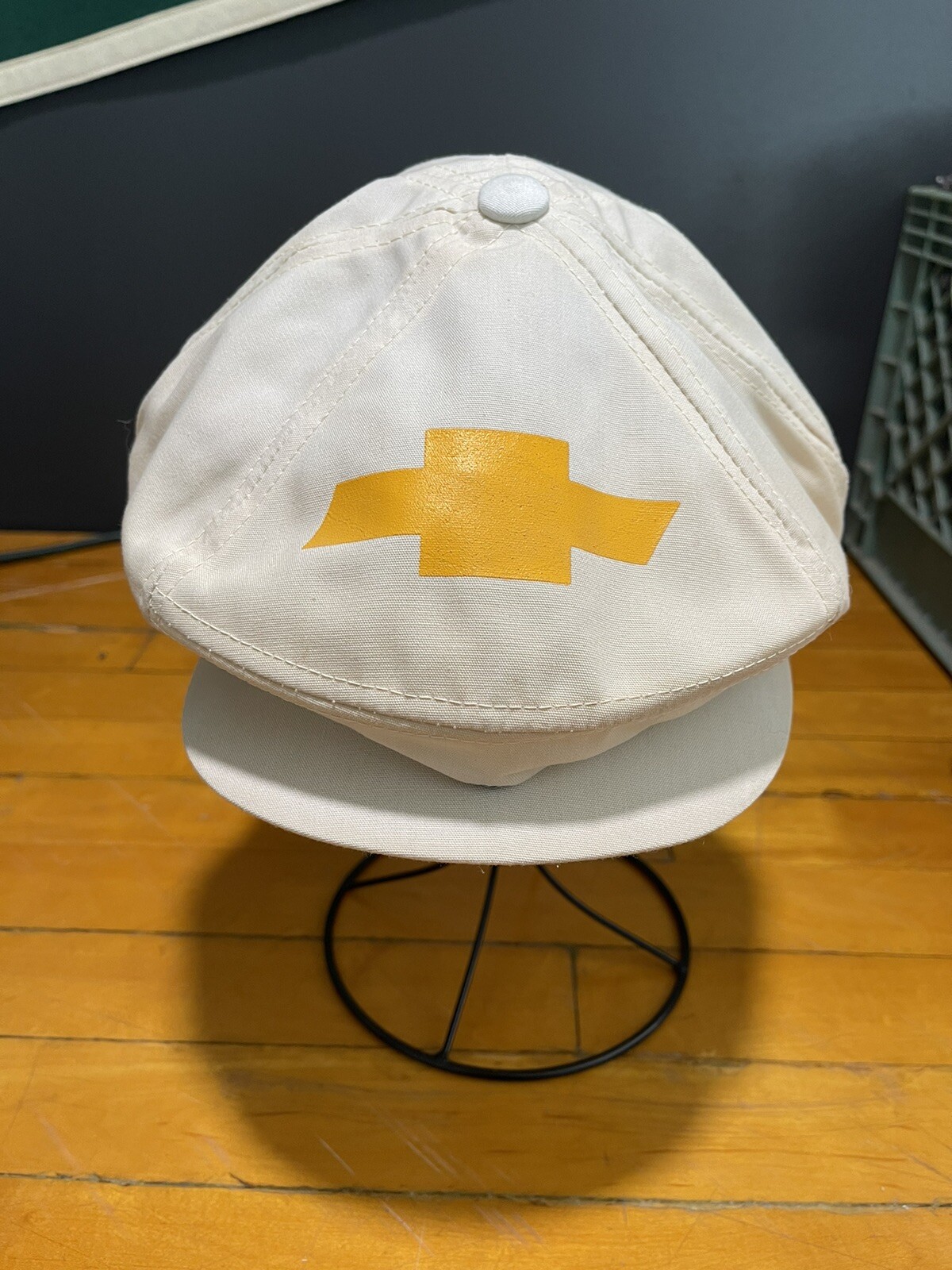 Vintage Chevy Driving Cap Flat Cap Chevrolet Corvette - Gem