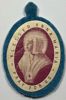 Blessed Anna Maria, Vintage Holy Devotional Badge. | eBay