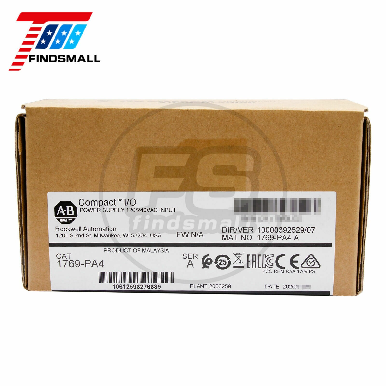 Allen Bradley 1769-PA4 CMPLX Selectable AC 4A/2A Power Supply 1769PA4 ...