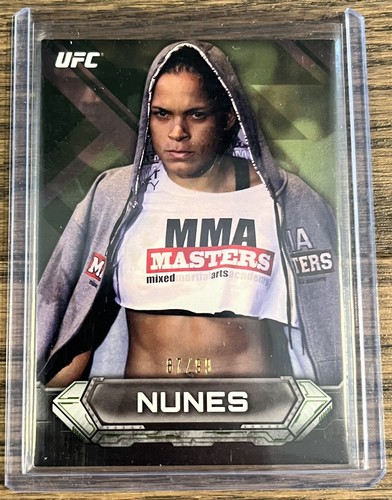 Amanda Nunes 2014 Topps UFC Knockout Green Parallel 87/99 #93 2nd Year ...