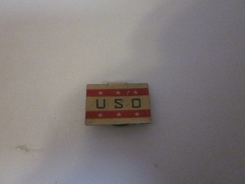 VINTAGE WORLD WAR II TINY SMALL USO MEDAL PIN FLAP BACK | eBay