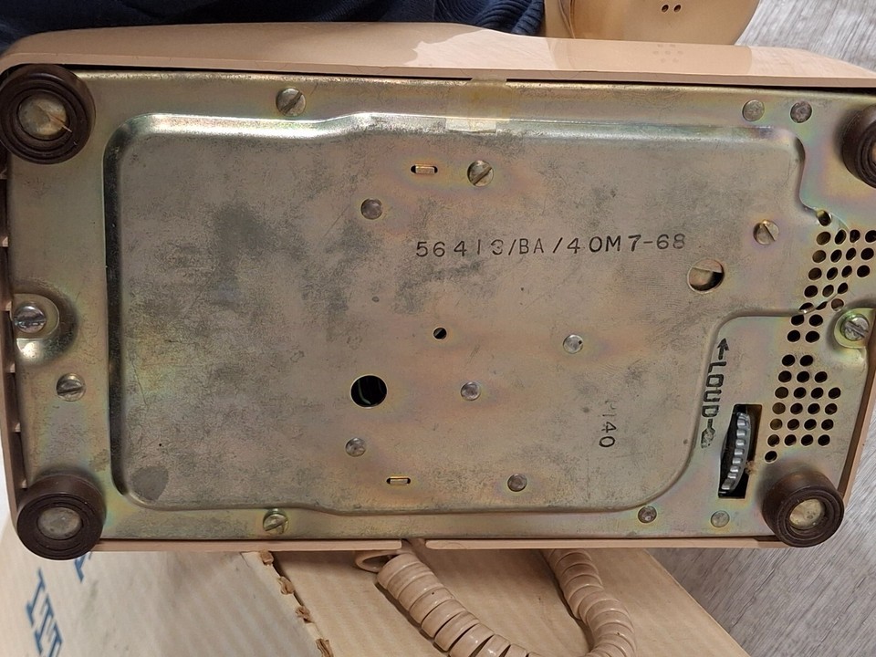 Vintage ITT Beige Multi-Line Rotary Desk Table Top Phone | eBay