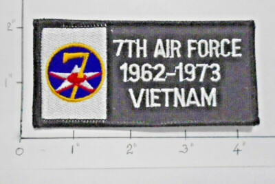MILITARY EMBROIDERED PATCH - 7th AIR FORCE VIETNAM -- IRON-ON - NEW 3 ...