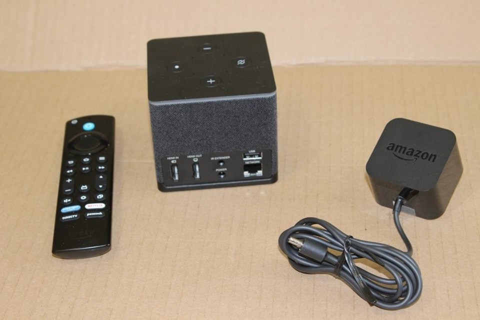 Amazon Fire TV Cube 3rd Gen Model GA5Z9L HDMI Wi-Fi 6E 4K Ultra HD With ...