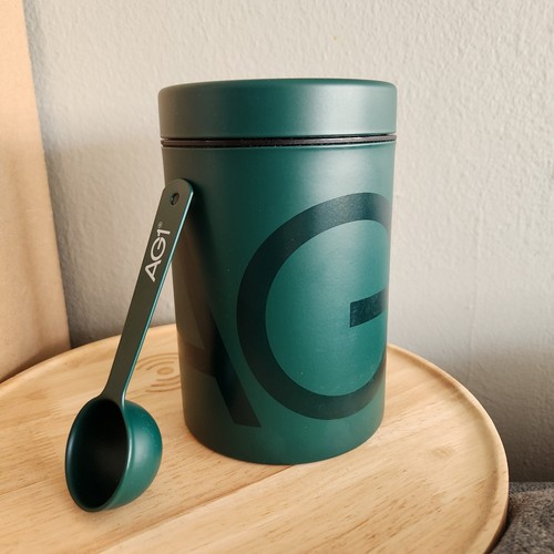 ATHLETIC GREENS AG1 Storage Container Pre Workout Canister with Scoop ...