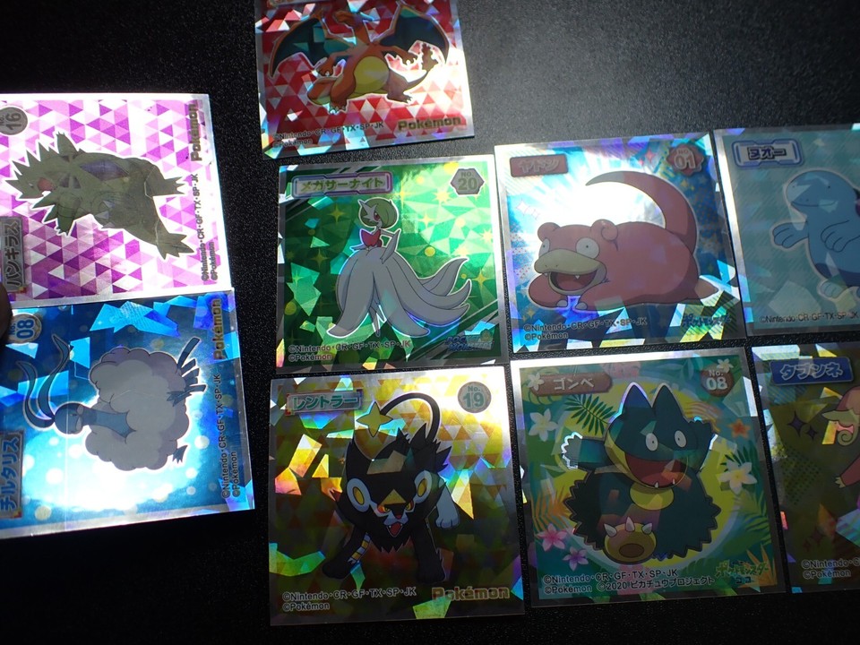 Pokemon Wafer Promo Holo Sticker x9 Charizard Tyranitar Altaria etc ...