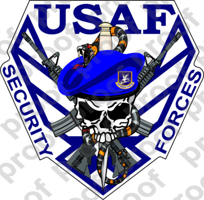 STICKER USAF Air Force Security Forces Logo | eBay