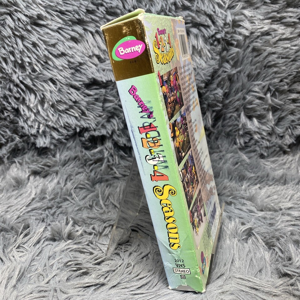 Barney's 1-2-3-4 Seasons VHS 1996 Classic Collection Cartoon Tape Movie ...