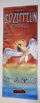 Stern Led Zeppelin Pinball Machine Banner 24' x 62' | eBay