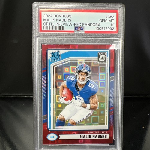 2024 PANINI DONRUSS OPTIC PREVIEW-RED PANDORA #383 MALIK NABERS ROOKIE ...