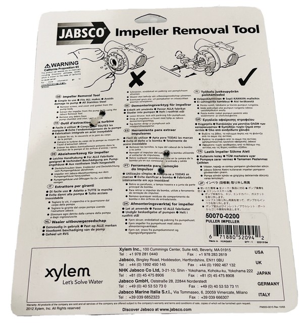 JABSCO Impeller Removal Tool 2 9/16 to 4 5/8 for sale online | eBay
