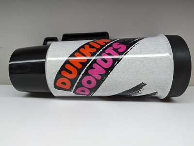 Vintage 1990s Dunkin' Donuts Thermos 32oz Glass Lined Metal | eBay