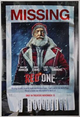 Red One - original DS movie poster 27x40 D/S 2024 MINT - Evans , Rock ...