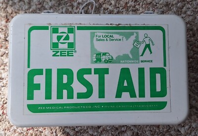 Vintage Zee Medical Products Irvine California, First Aid Kit | eBay