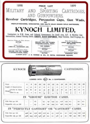 Kynoch 1898-9 Ammunition & Gun Powders Catalog | eBay