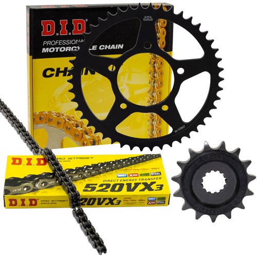 Chaîne X - à Joints DID 520VX3 pour Suzuki Sfv 650 Gladius Wvcx SFV650 ...