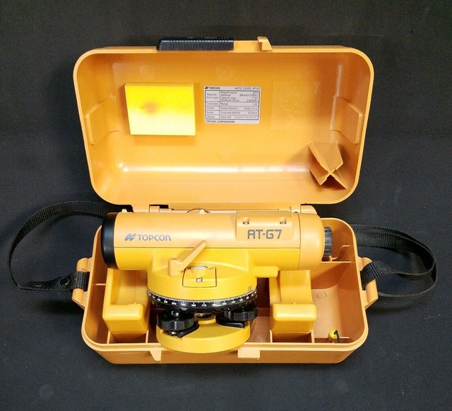 Topcon At-g7 22x Autolevel Optical Automatic Level W/ Case at G7 for ...