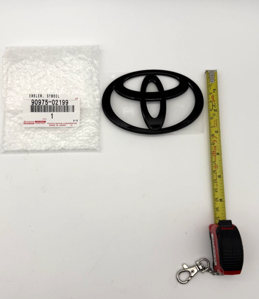2023-2026 PRIUS GLOSS BLACK NIGHTSHADE FRONT LOGO EMBLEM GENUINE TOYOTA ...