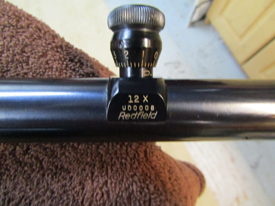 Redfield 3200 12x Target Scope Fine Crosshairs,Lens Covers Sun Shade ...