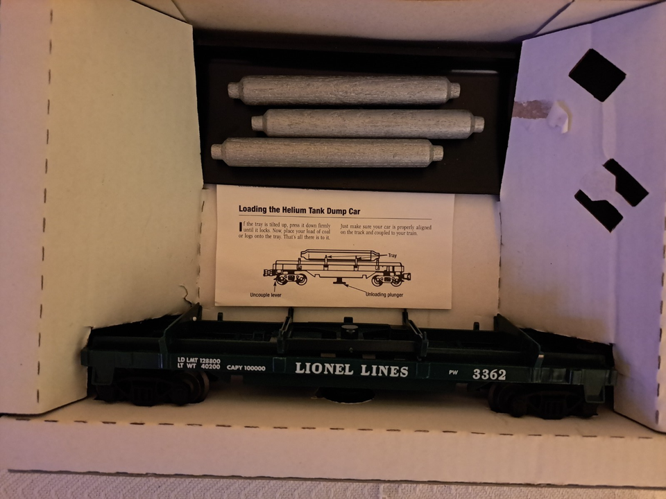 Lionel 6-19878 Helium Tank Unloading Car Postwar Celebration Series | eBay