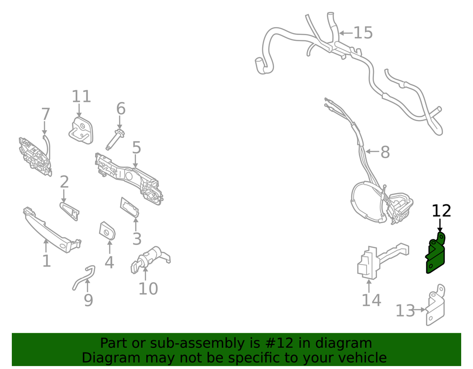 Genuine Nissan Hinge Assembly 82420-4P00A | eBay