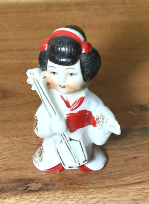 Vintage Miniature 3” Geisha Girl Figurine Japan | eBay