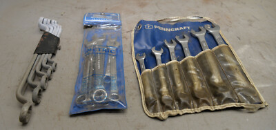 3 vintage wrench lots Penncraft Indestro SAE & metric collectible ...