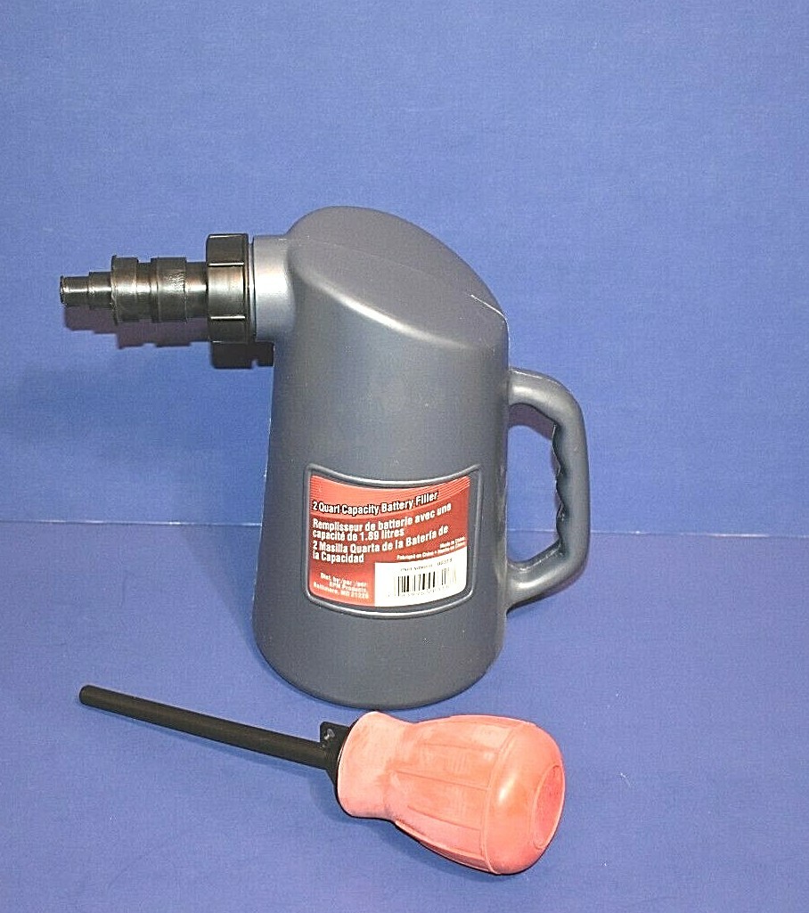 Battery Water Bottle + Filler Bulb Golf Cart Battery Filler Deep Cycle ...