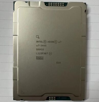 Intel Xeon w7-3445 QS FC-LGA16A LGA-4677 CPU Processor 2.6GHz 20Core 52 ...