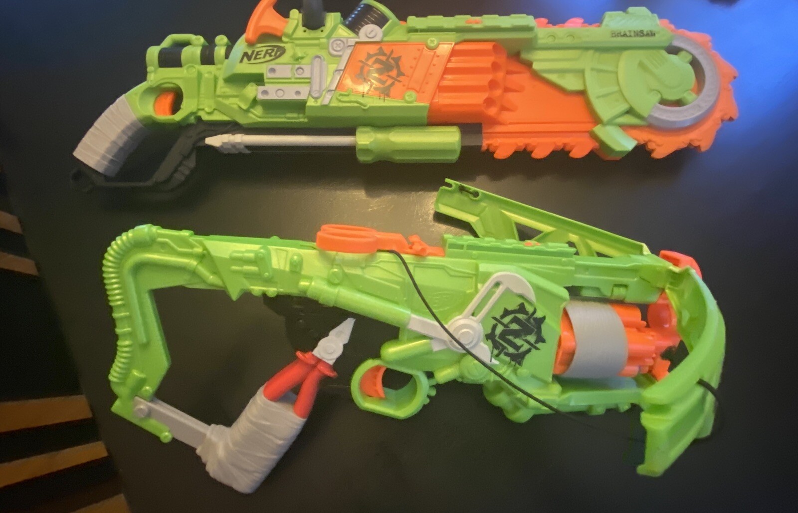 Pair Of ‘Zombie strike’ Themed Nerf Guns | eBay