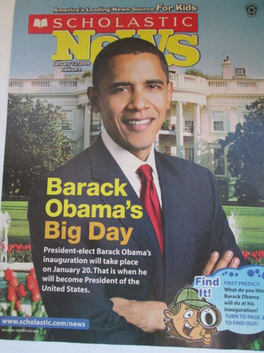 "Barack Obama's Big Day" Scholastic News Grade 3 January 12, 2009 | eBay