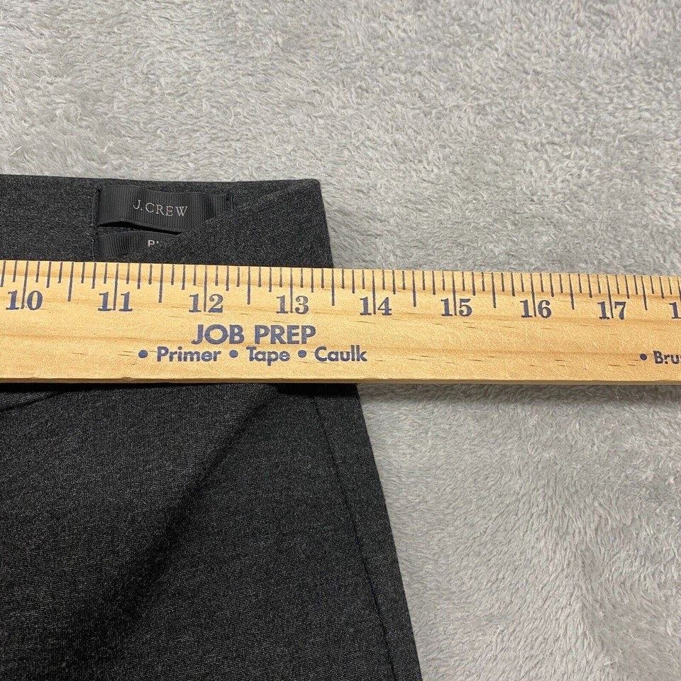 J Crew Pants Womens Small Gray Pixie Back Zip Viscose Skinny Mid Rise ...