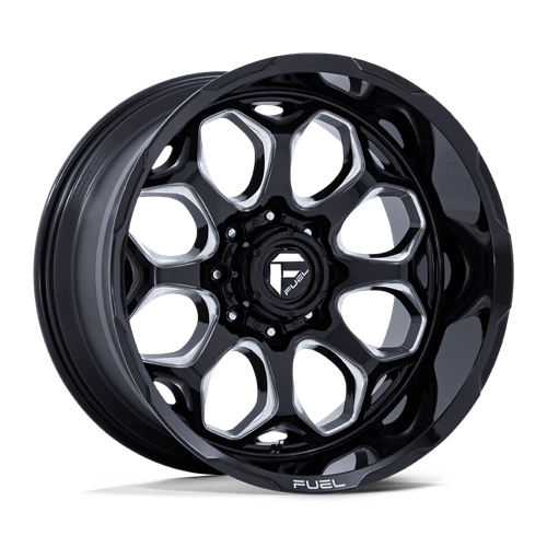 22X12 Fuel 1PC FC862 SCEPTER 8X6.5 -44MM GLOSS BLACK MILLED ...