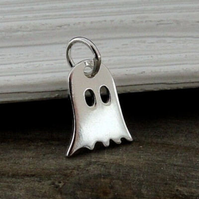925 Sterling Silver Ghost Charm - Halloween Charm - Ghoul Charm ...