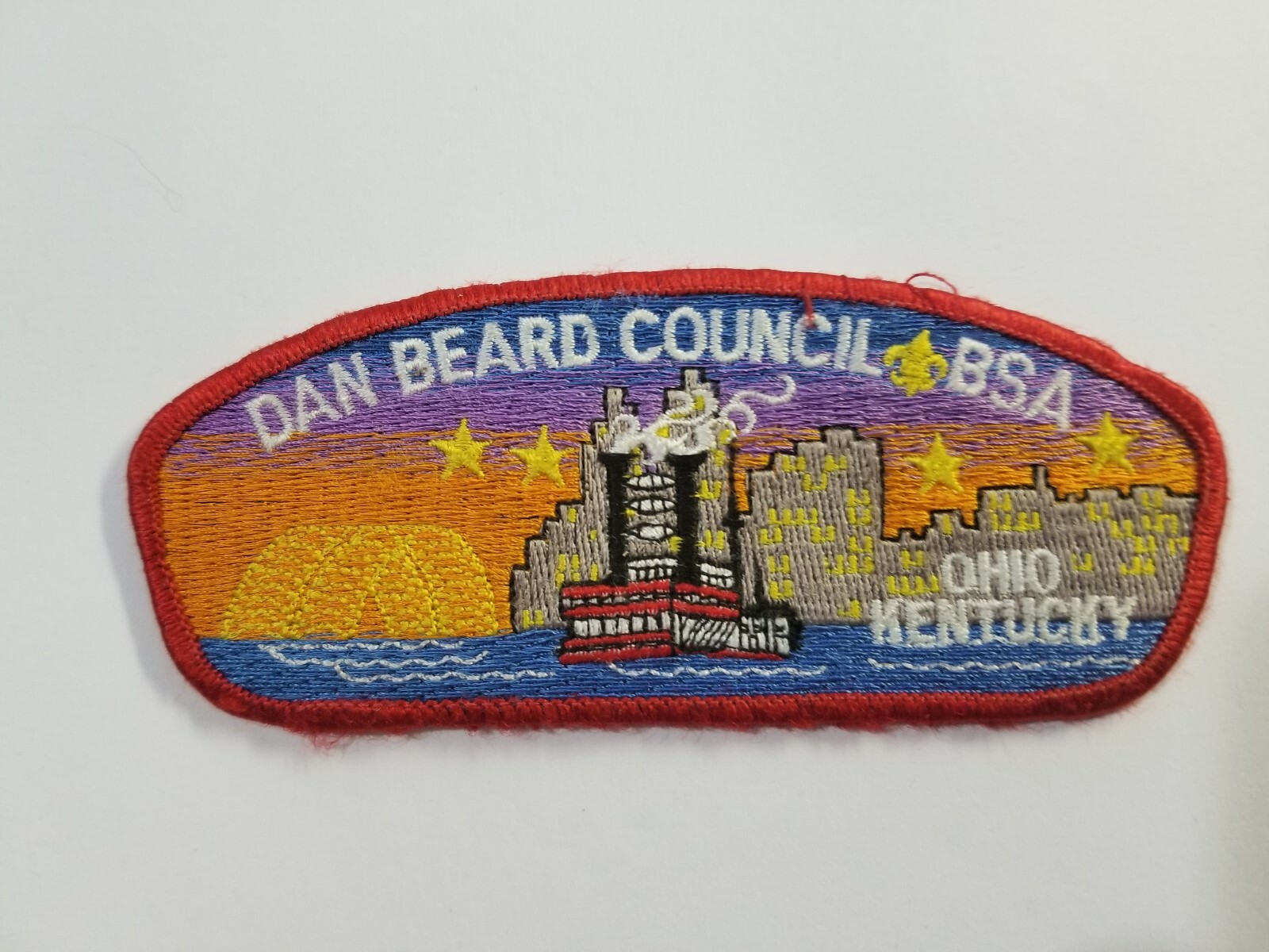 BSA Boy Scouts Shoulder Patch Dan Beard Council Ohio Kentucky Paddle Wheel Boat | eBay